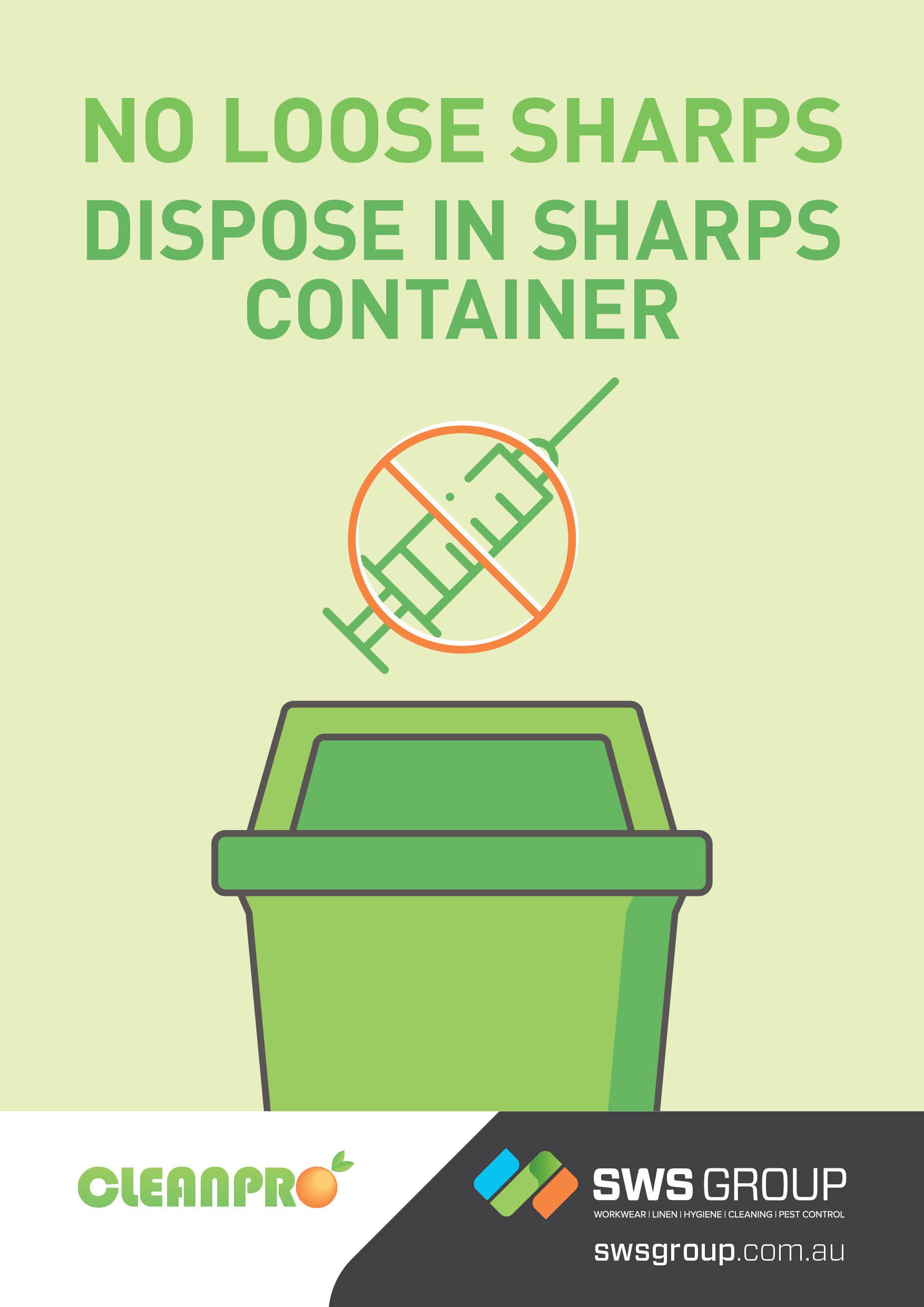 sharps-disposal poster